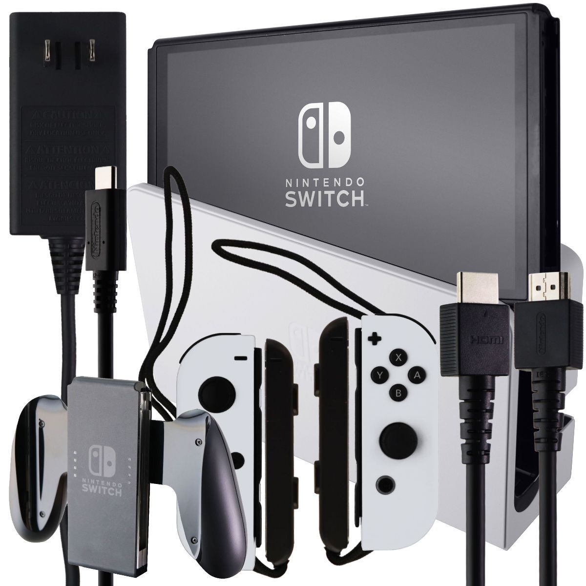 Nintendo Switch OLED Gaming Console with White Joy-Cons (HEG-OO1 ...