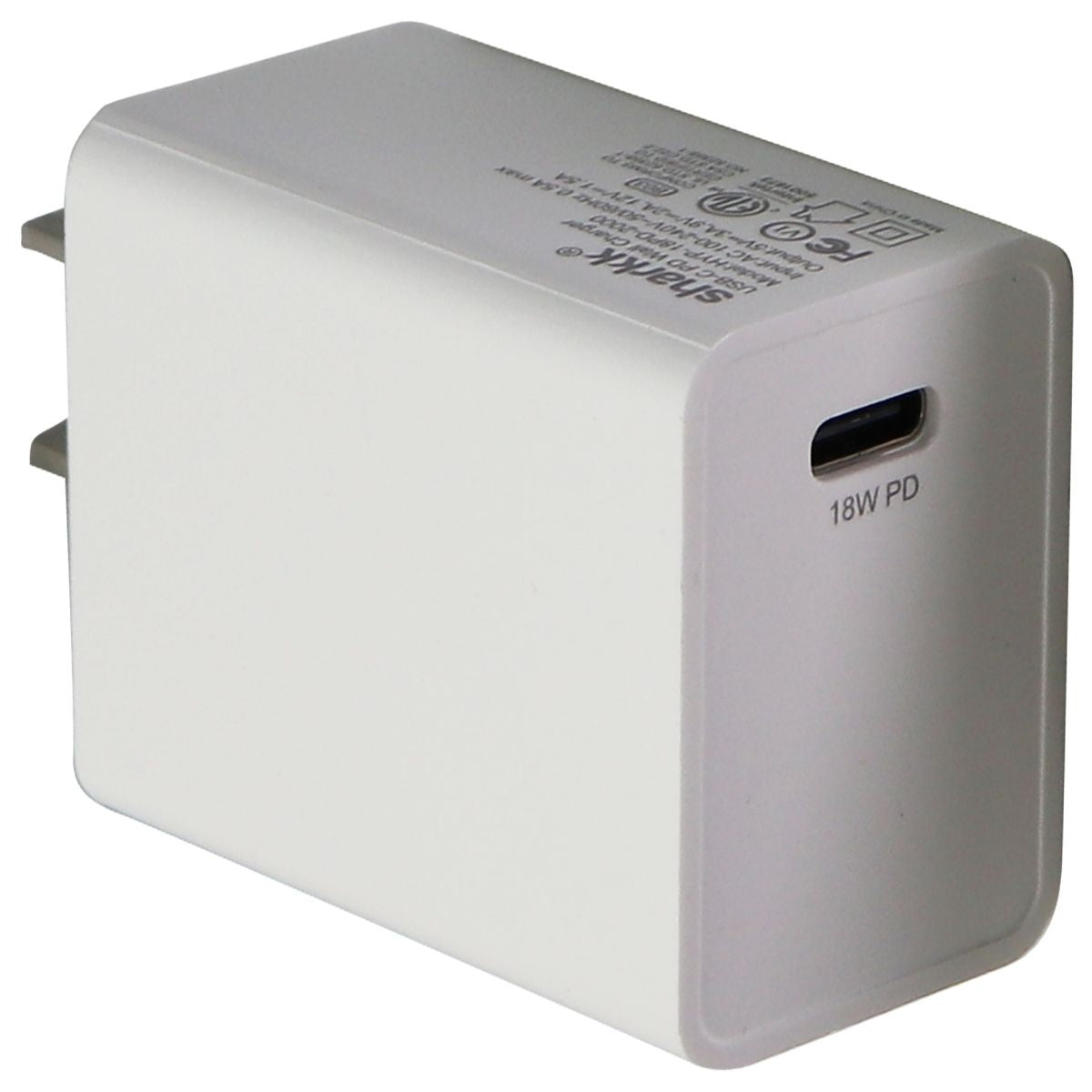 Sharkk (18-Watt) USB-C Fast Charge Wall Charger for Smartphones and Ta ...