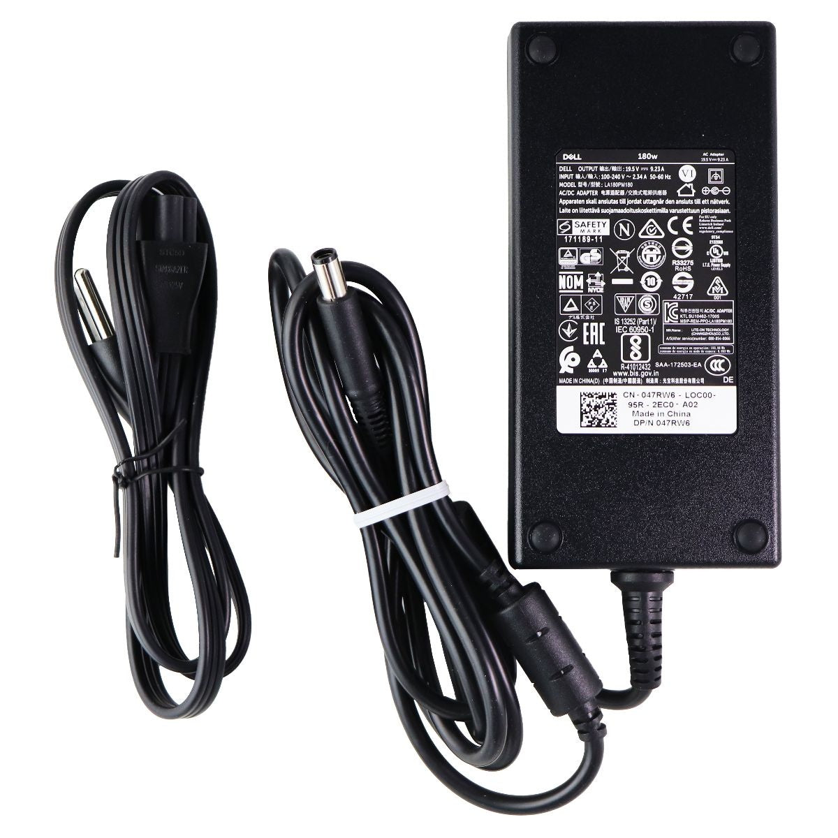 Dell 180W AC/DC Adapter Power Supply OEM Wall Charger - Black (LA180PM ...
