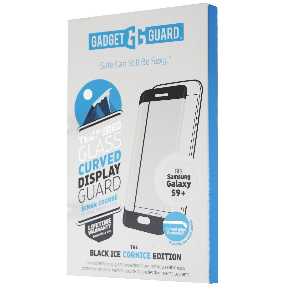 Gadget Guard Black Ice Cornice Edition Tempered Glass for Samsung Gala ...