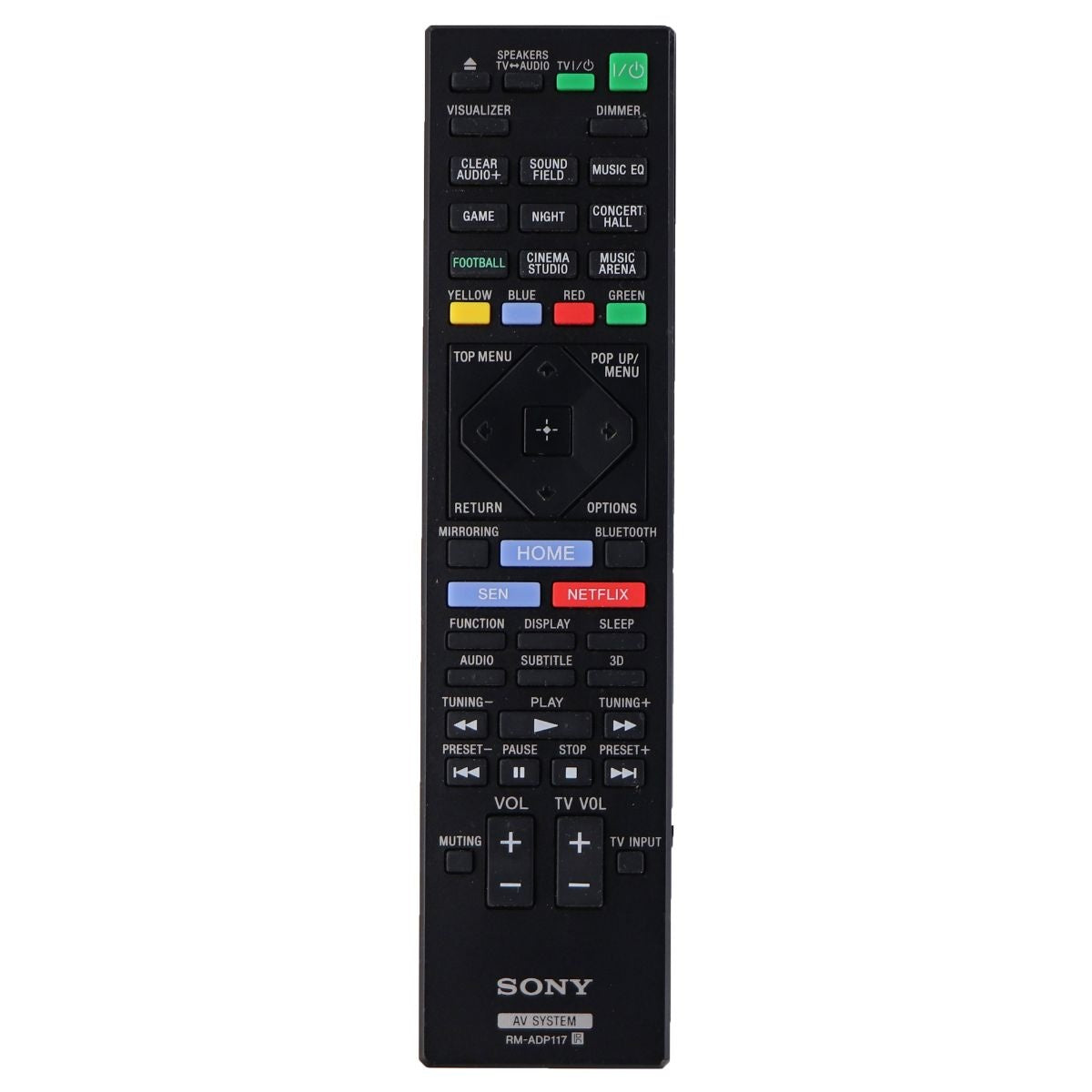 Sony Remote (RM-ADP117) for Select Sony Blu-Ray Home Theater Systems ...