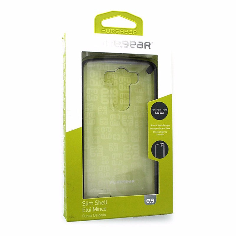 PureGear Slim Shell Case for LG G3 Clear w/ Black Trim – Simple Cell Bulk