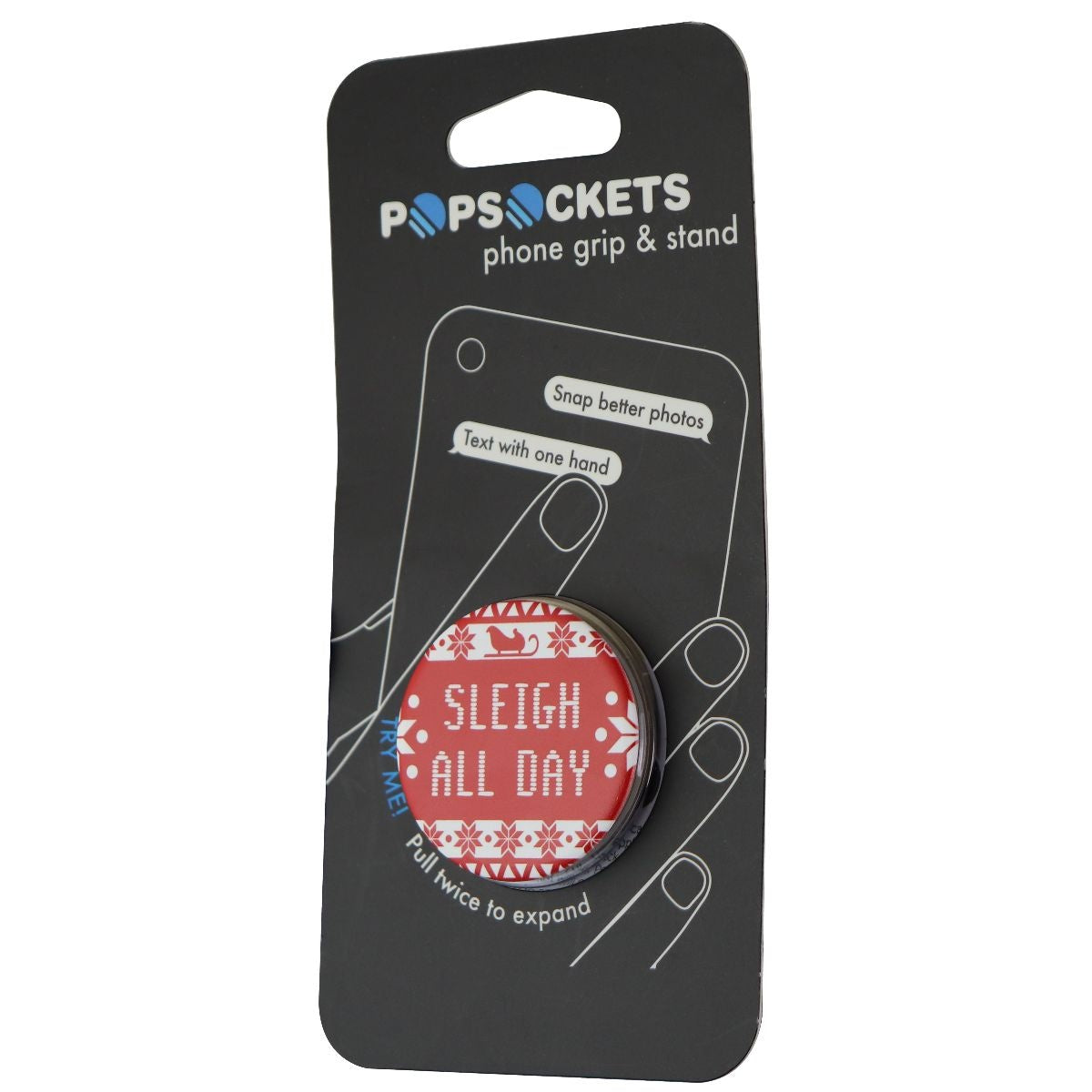 PopSockets Original Holiday Cell Phone Grip & Stand - Sleigh All Day ...