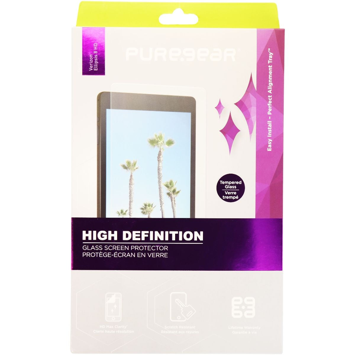 PureGear High Def Glass Screen Protector for Verizon Ellipsis 8 HD - C ...