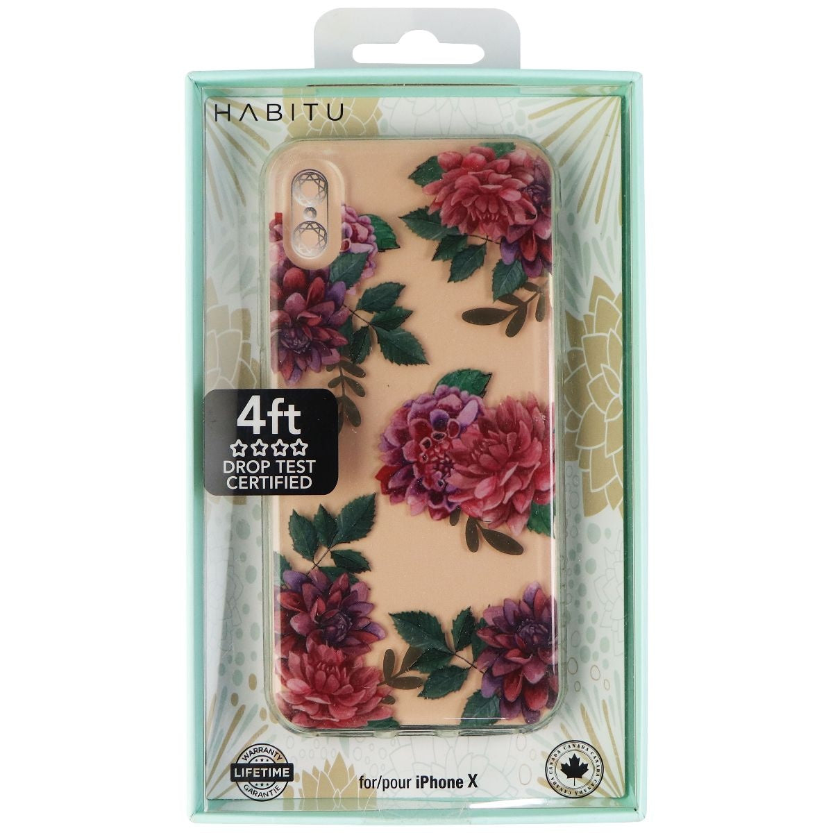Habitu Slim Shell Case for Apple iPhone Xs/X - Clear/Flowers – Simple ...