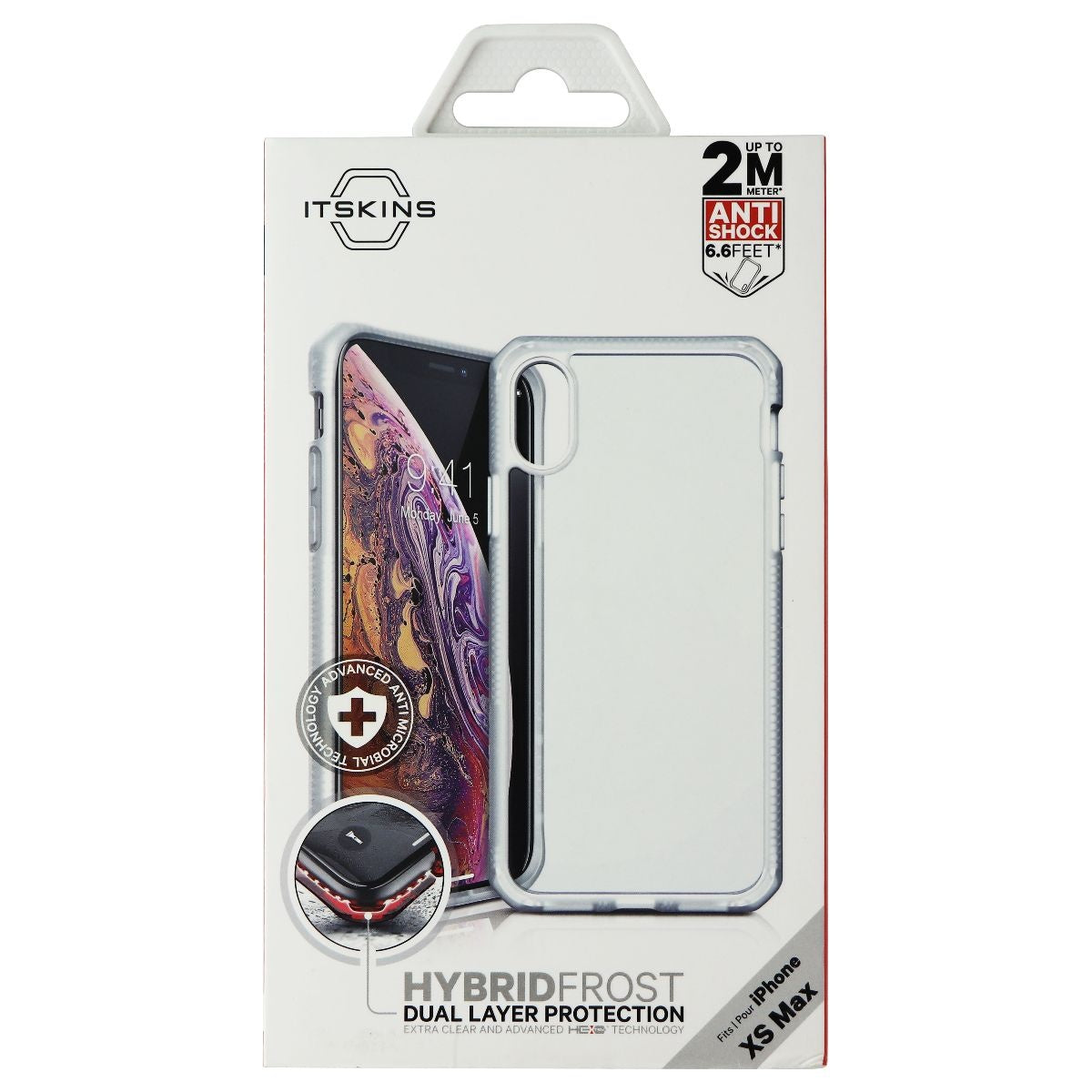 ITSKINS Hybrid Frost Phone Case for Apple iPhone Xs Max - Transparent ...