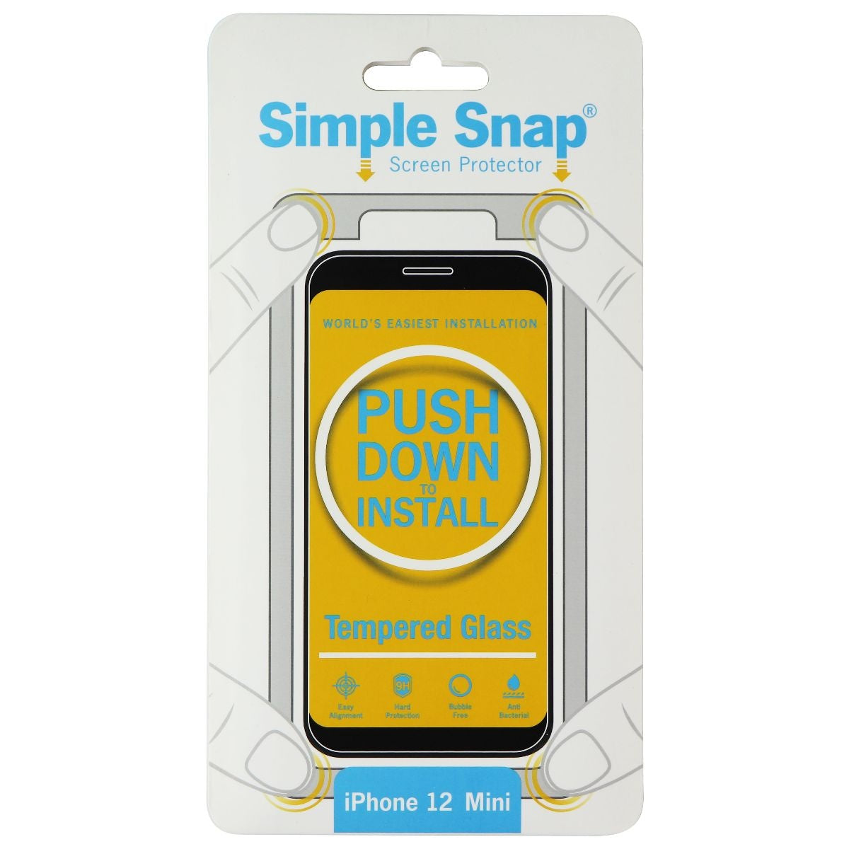 Simple Snap Tempered Glass Screen Protector Compatible with iPhone 12 ...