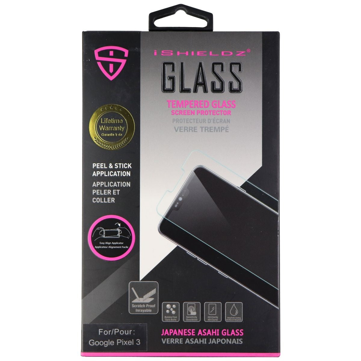 iShieldz Asahi Tempered Glass Screen Protector for Google Pixel 3 - Cl ...