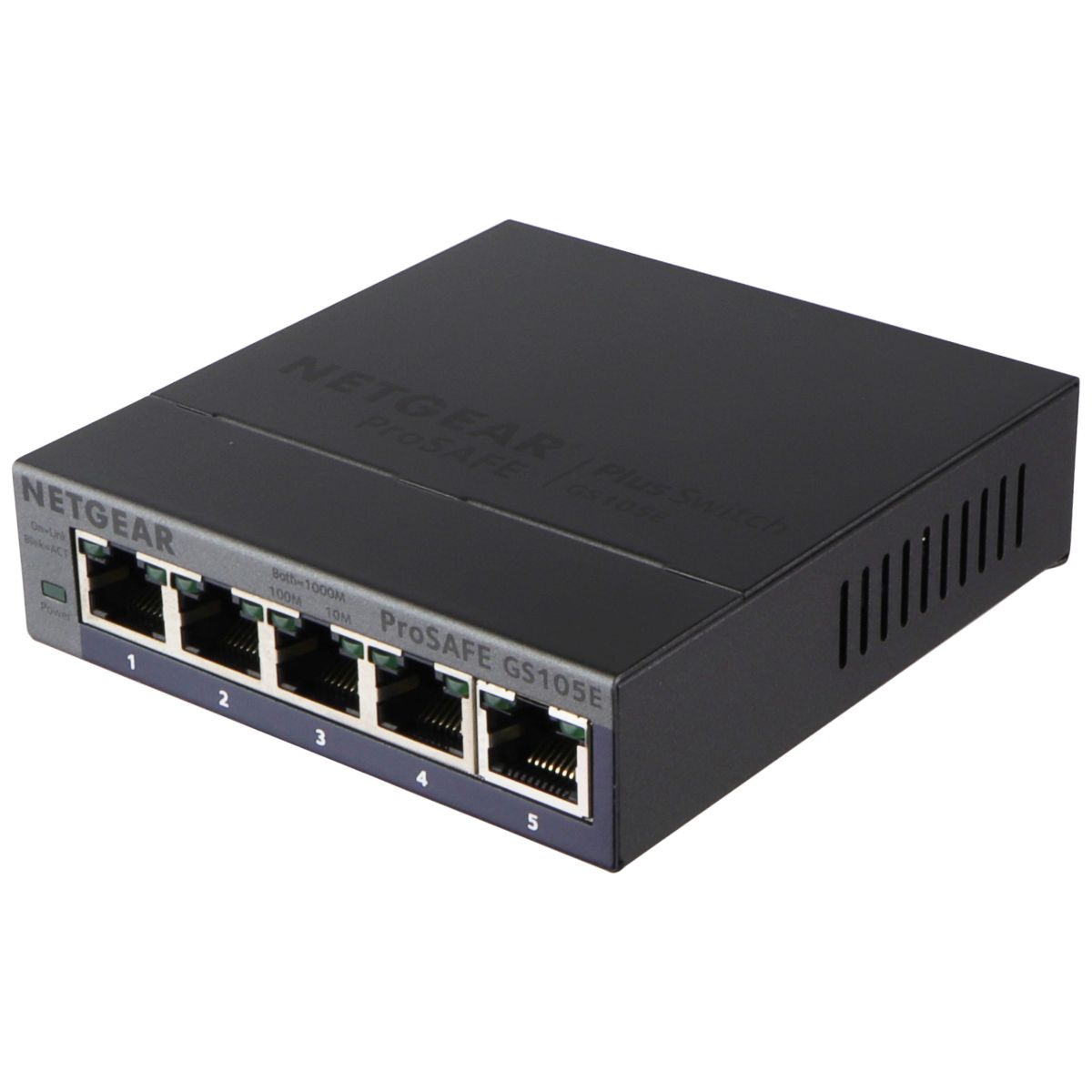 NETGEAR 5-Port Gigabit ProSafe Plus Switch (GS105Ev2) - Silver – Simple ...