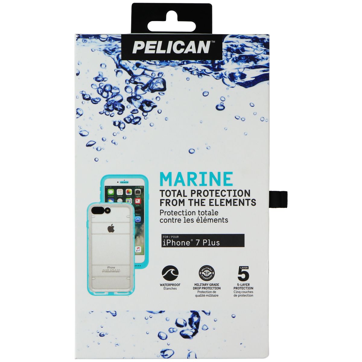 Pelican Marine Total Protection Waterproof Case for iPhone 7 Plus - Te ...
