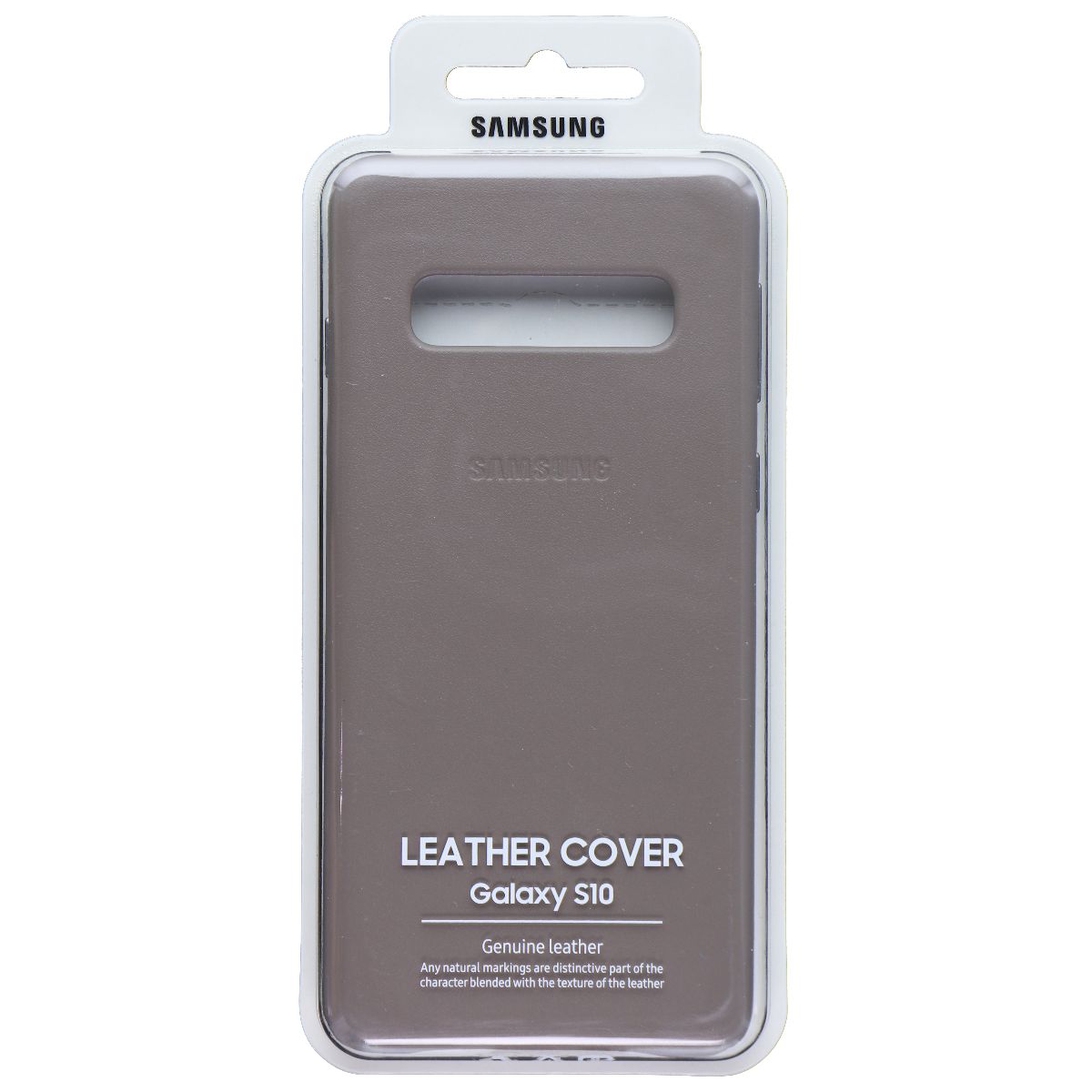 Samsung Official Leather Cover for Samsung Galaxy S10 - Gray – Simple ...