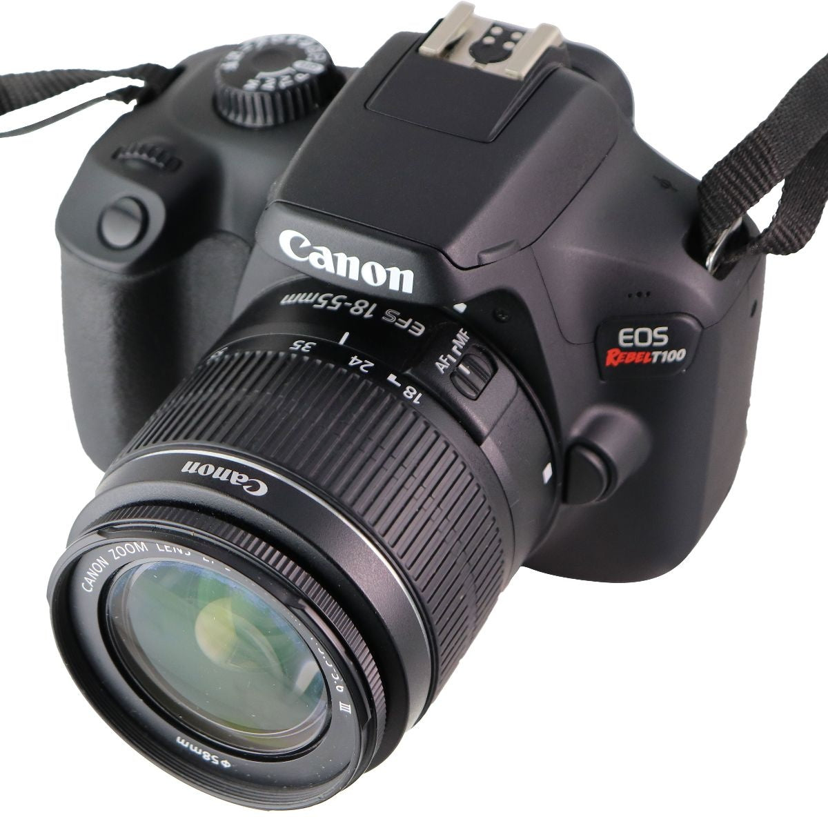 Canon EOS Rebel T100 Camera with EF-S 18-55MM 1:3.5-5.6 III Lens ...