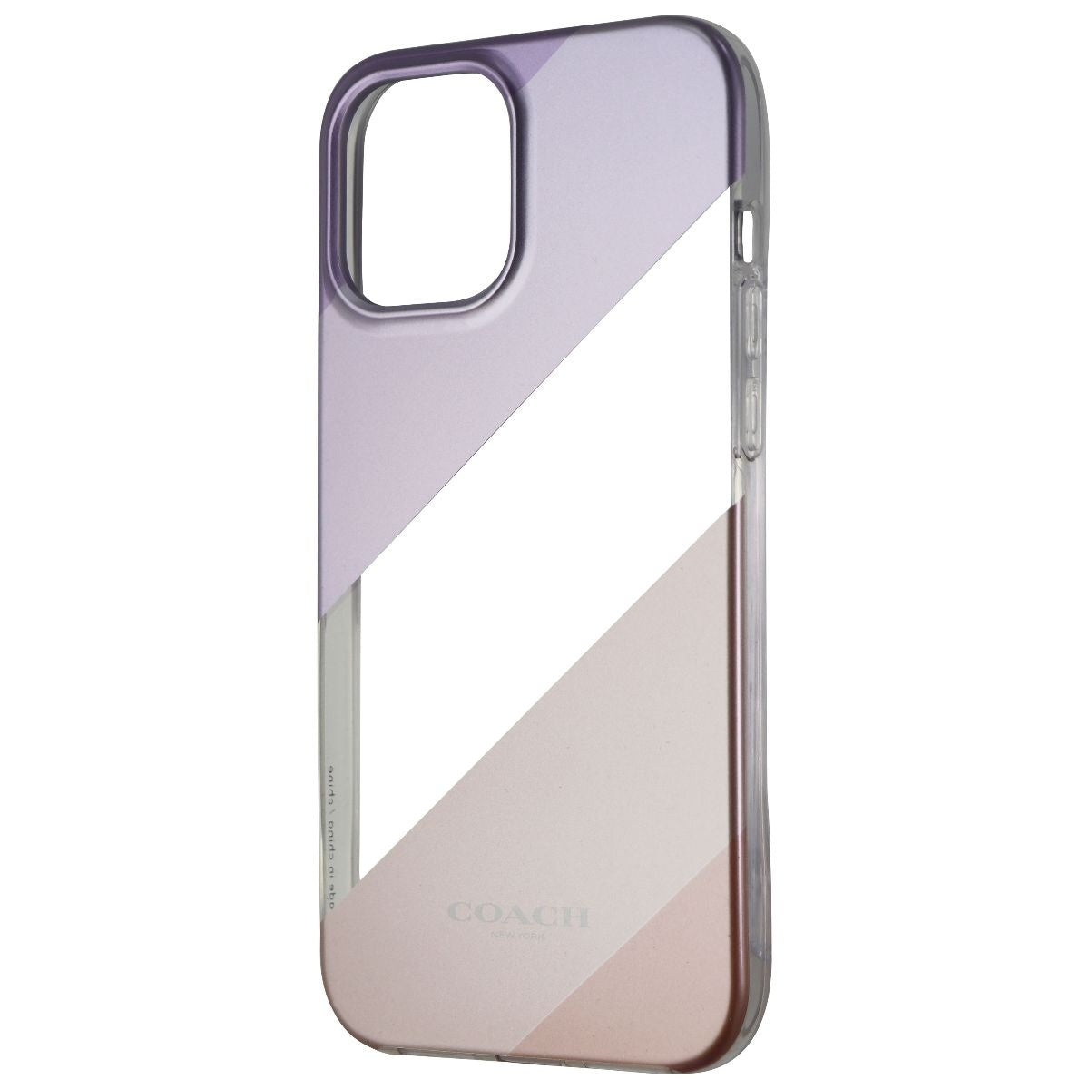 Coach Protective Case for Apple iPhone 12 Pro Max - Diagonal Stripe Me ...