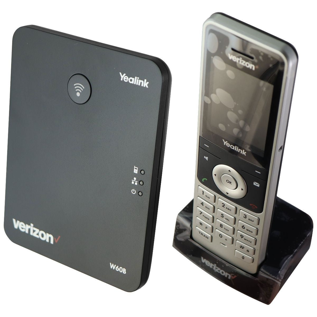 Verizon One Talk DECT IP W60B Base Station & W56HV Handset - Black/Sil ...