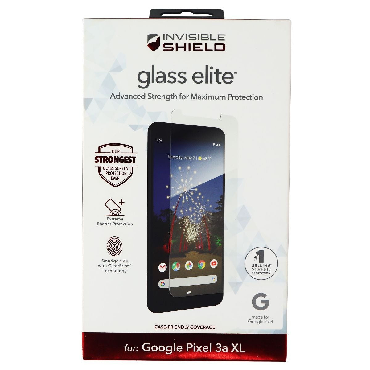 ZAGG InvisibleShield (Glass Elite) Screen Protector for Google Pixel 3 ...