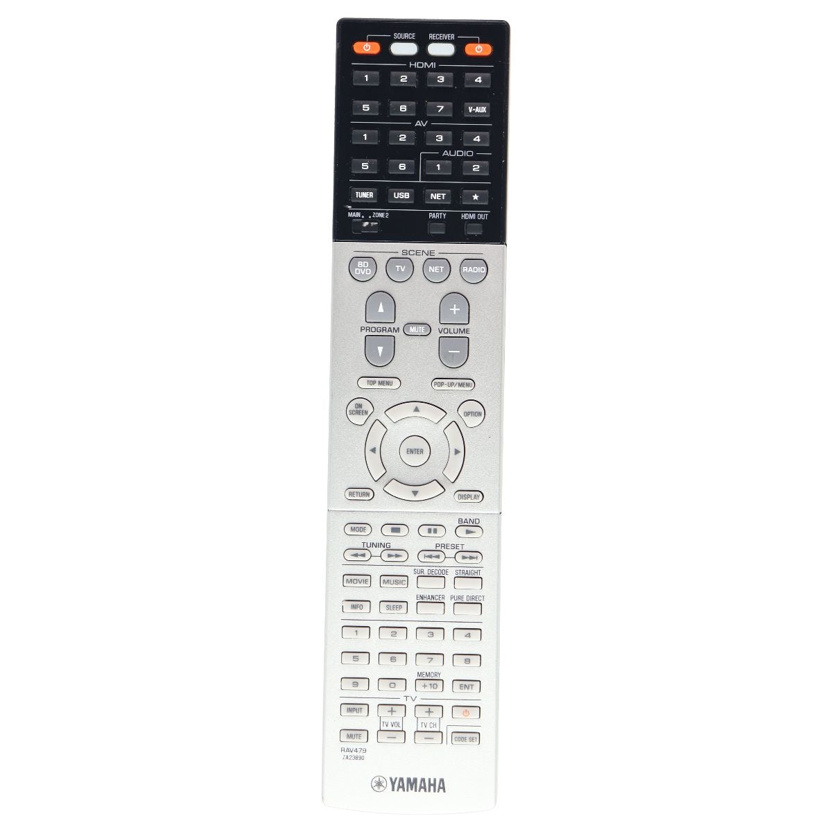 Yamaha RAV479 Remote Control for Select Yamaha Receivers (ZA23890 ...
