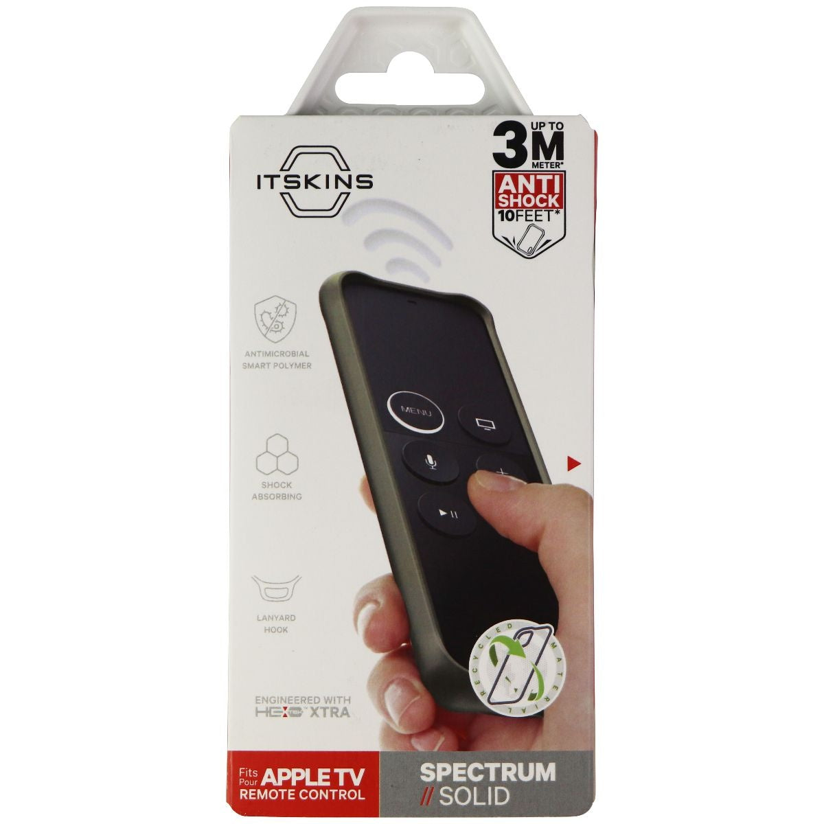 ITSKINS Spectrum Solid Cover for Apple TV Remote Control - Kaki ...
