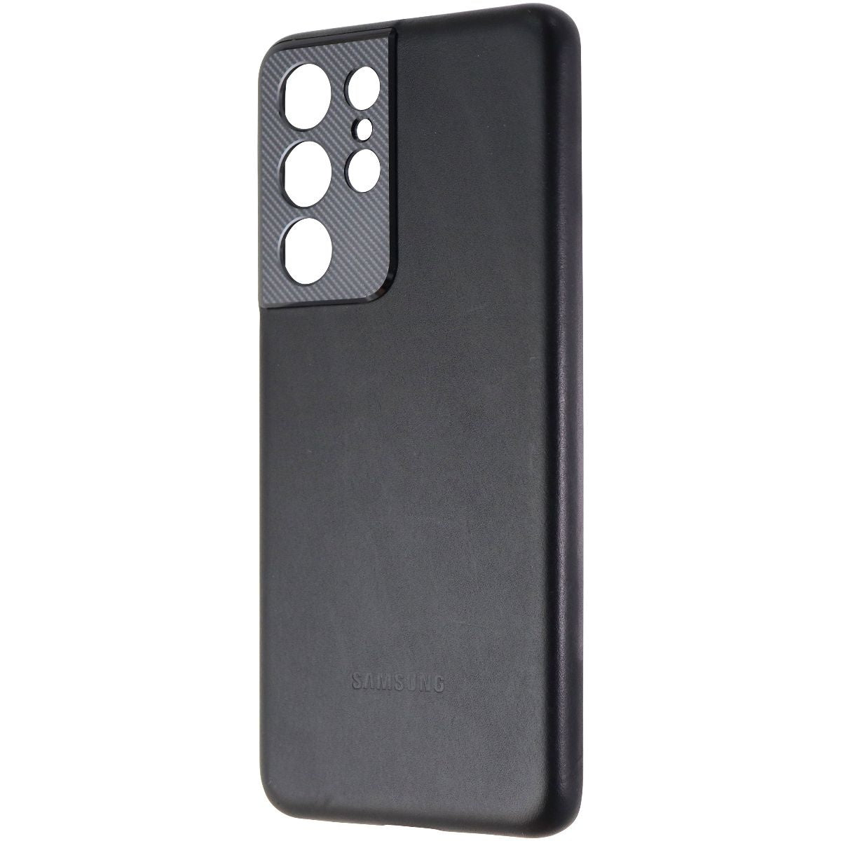 Samsung Official Leather Back Cover for S21 Ultra / S21 Ultra 5G - Bla ...