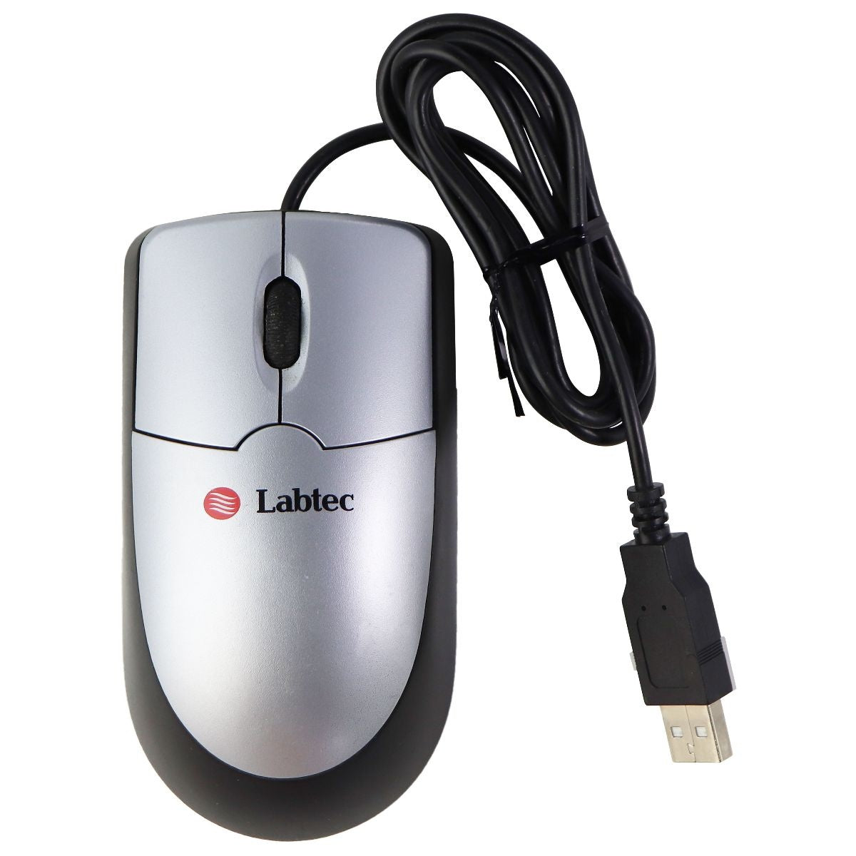 Labtec Wired USB Optical Mouse for Windows PC & More - Silver/Black (M ...