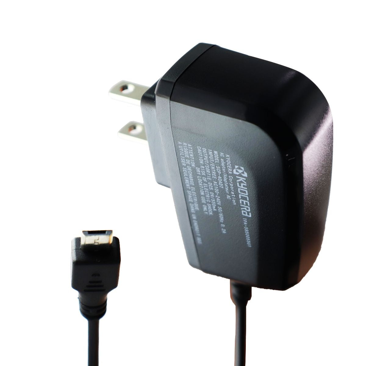 Kyocera (5V/550mA) Micro-USB AC Adapter Wall Charger - Black (SCP-40AD ...
