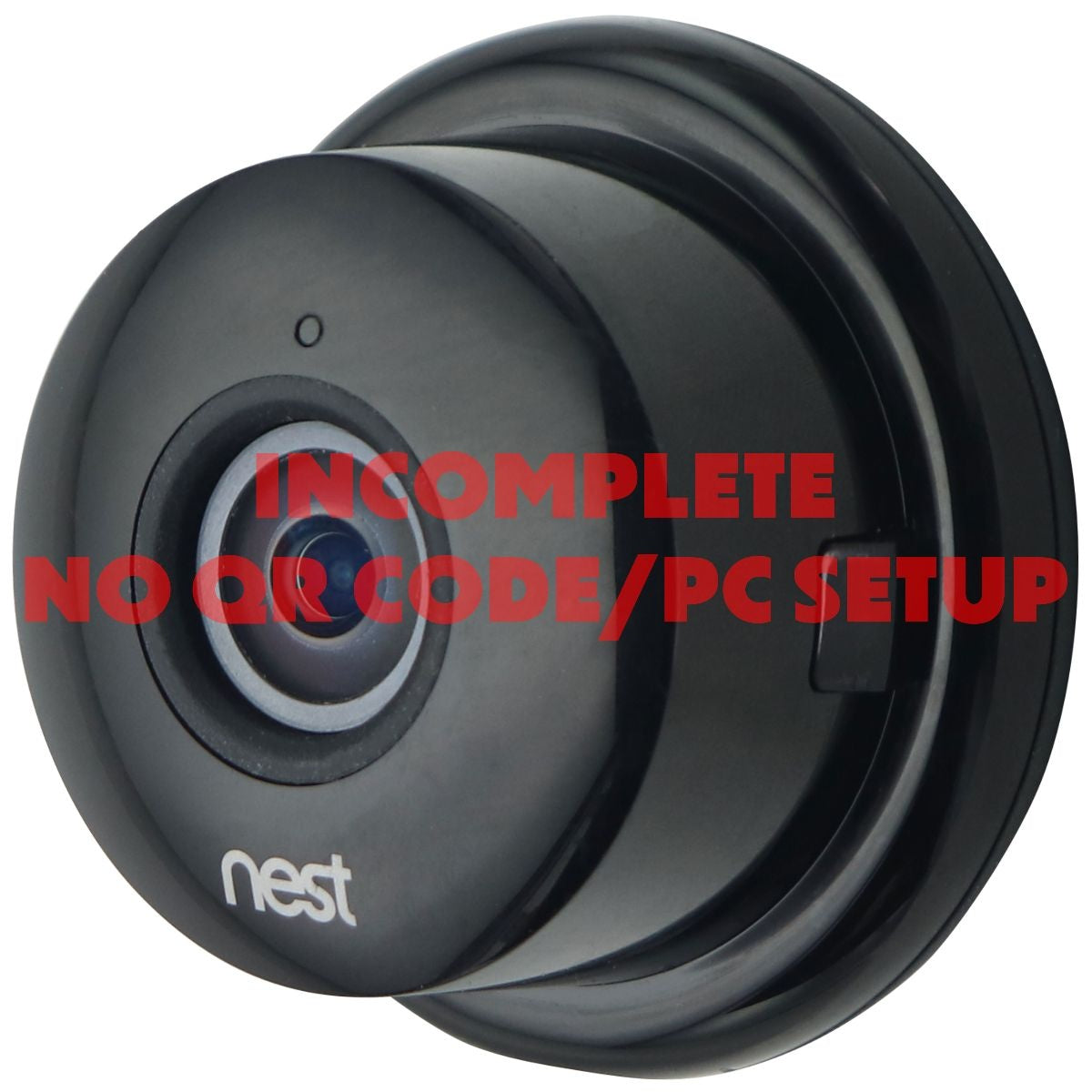 Google Nest Cam Indoor Security Camera - NO QR/PC SETUP ONLY - Black ...