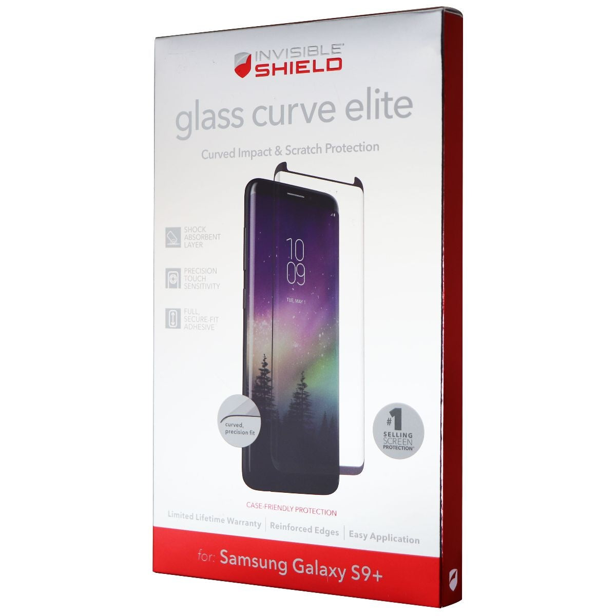 ZAGG Glass Curve Elite Tempered Glass Screen Protector for Galaxy (GS9 ...