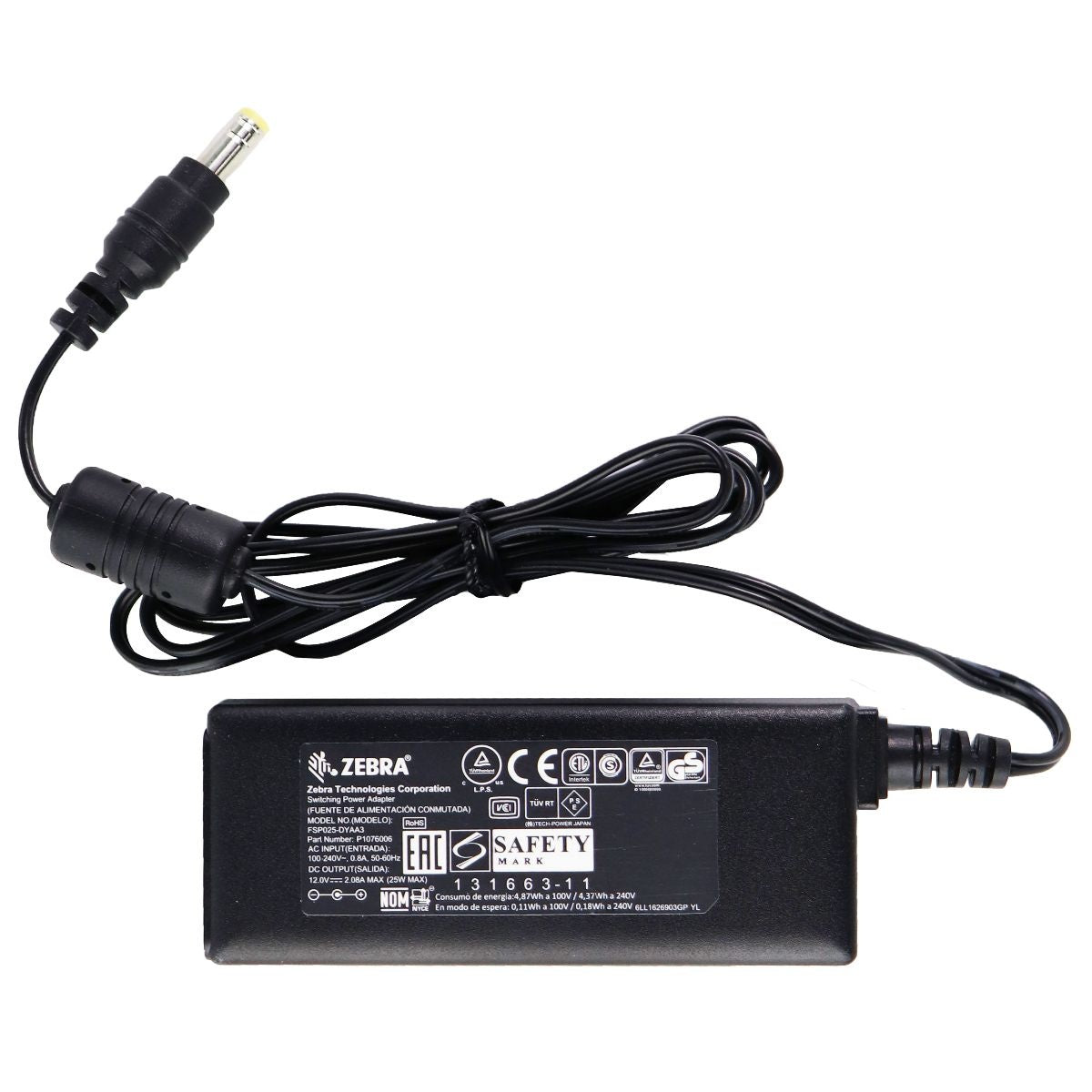 Zebra (12V/2.08A) Switching Power Adapter - Black (FSP025-DYAA3 ...