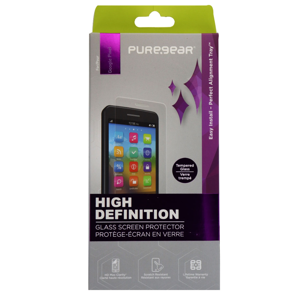PureGear HD Tempered Glass Screen Protector for Google Pixel XL - Clea ...