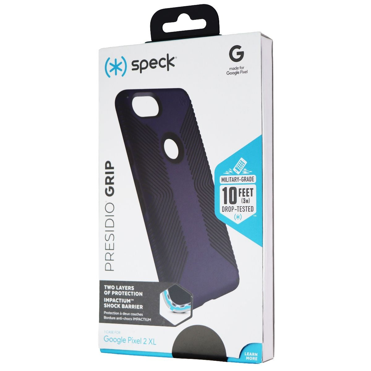 Speck Presidio Grip Phone Case for Google Pixel 2 XL - Eclipse Blue/Ca ...