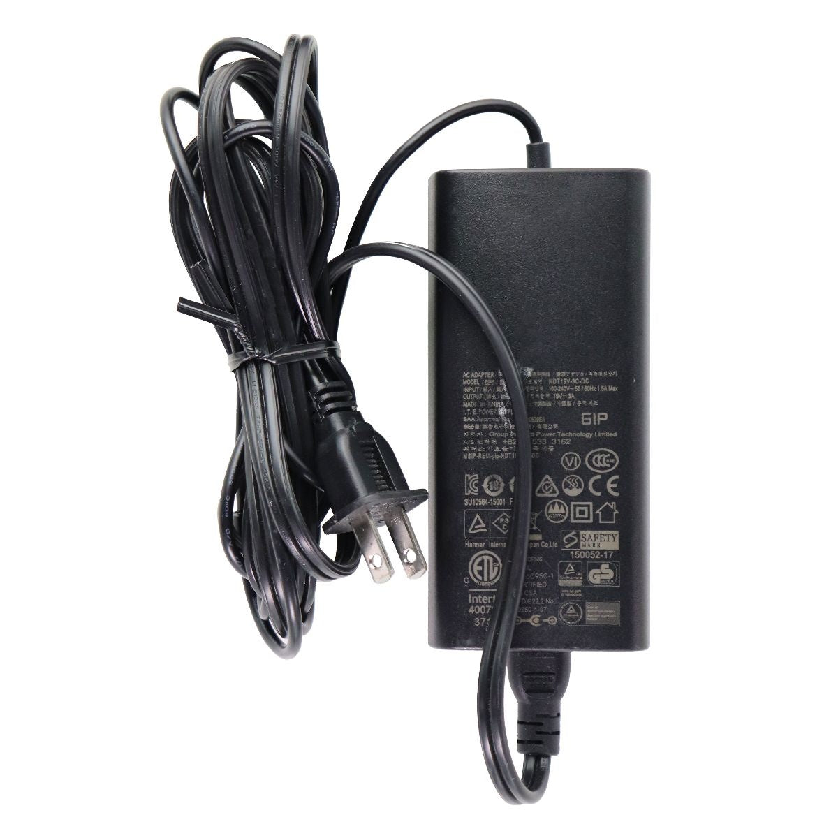 JBL AC Adapter (19V/3A) Wall Charger/Power Supply - Black (NDT19V-3C-D ...