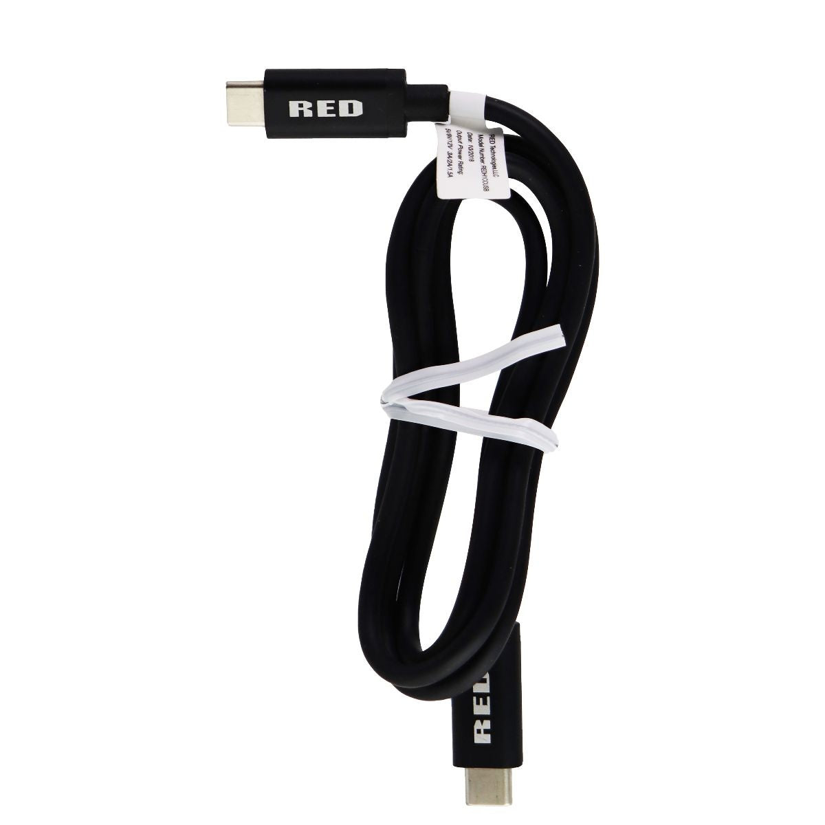RED Technologies (REDH1CCUSB) 3.3Ft Fast USB-C to USB-C Cable - Black ...