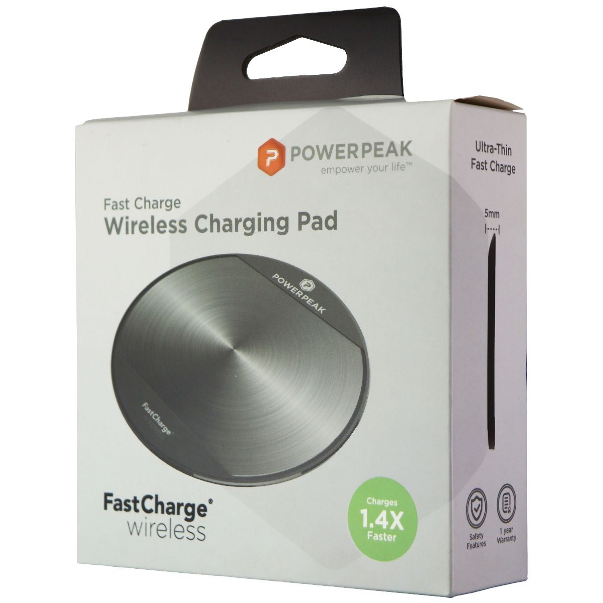 PowerPeak Fast Charge Wireless Charging Pad - Black (PP-QIWC-A ...