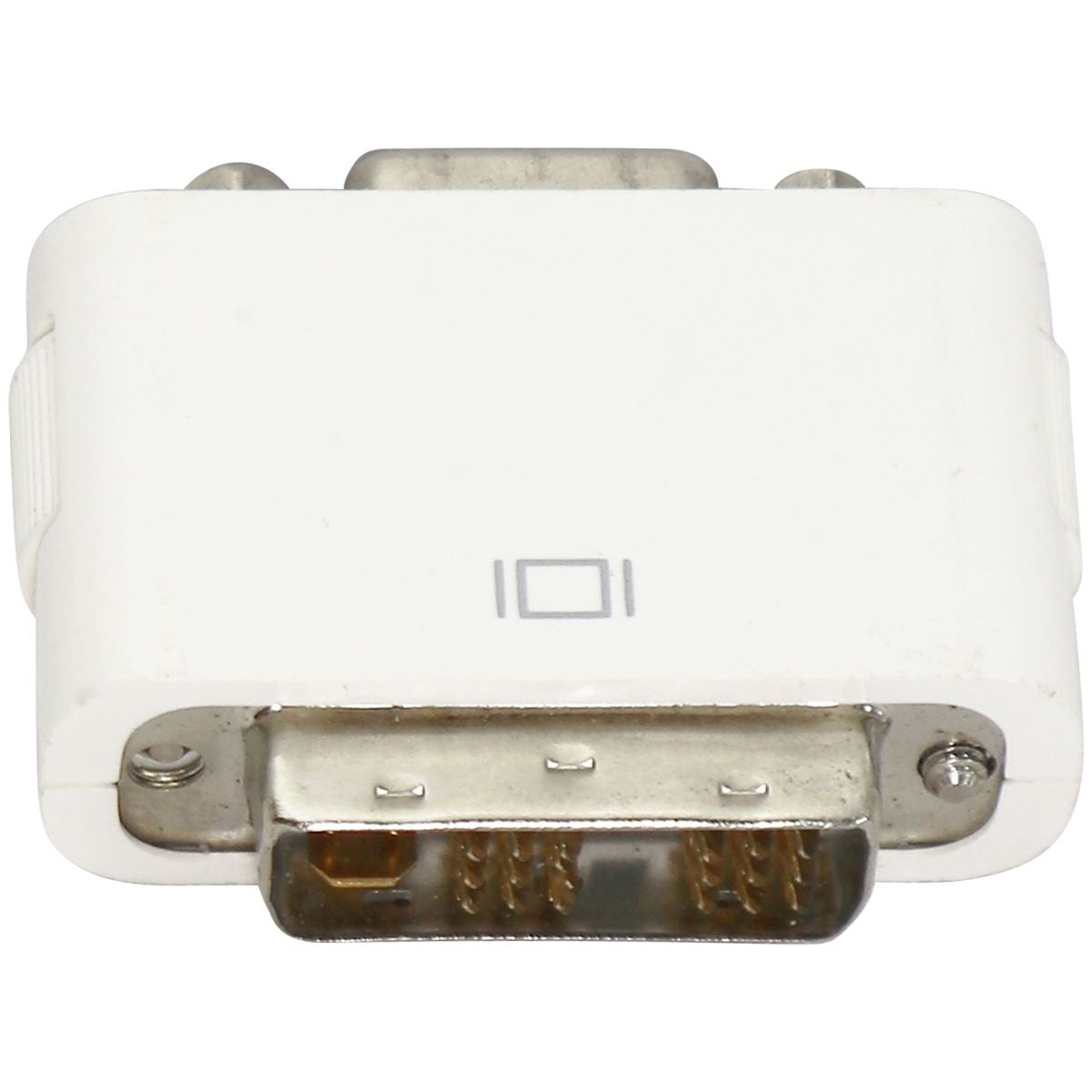Basic DVI-D (Single Link) to VGA Short Solid Adapter - White – Simple ...