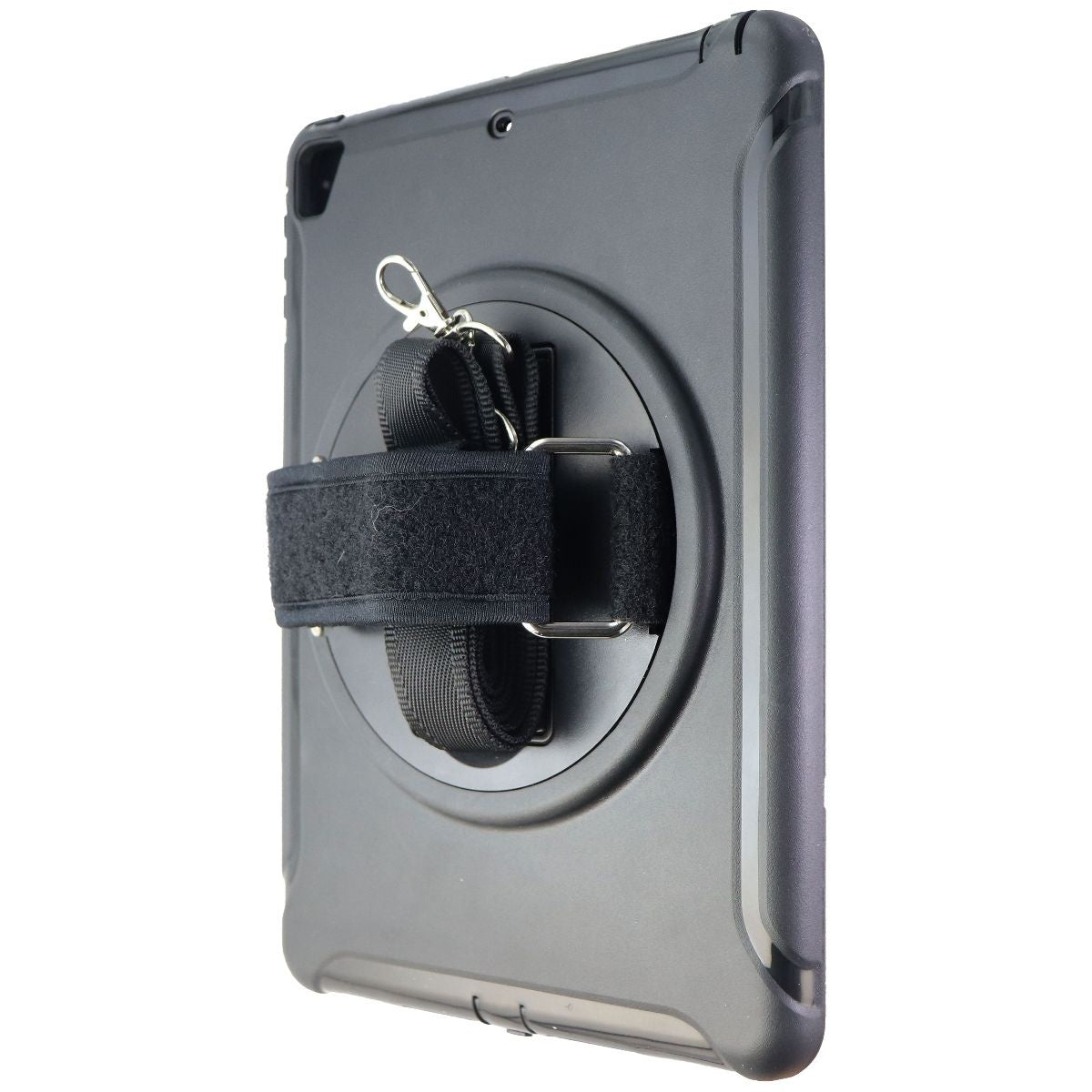 Rugged Hardshell Hand Strap Case for Apple iPad (9.7) 5th/6th Gen - Bl ...
